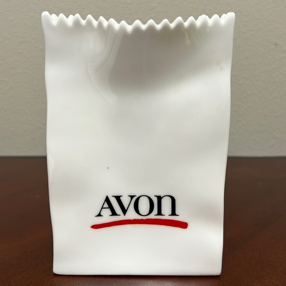 Avon | Accents | Avon 0 Year In Celebration Ceramic Bag Vase 1986 ...